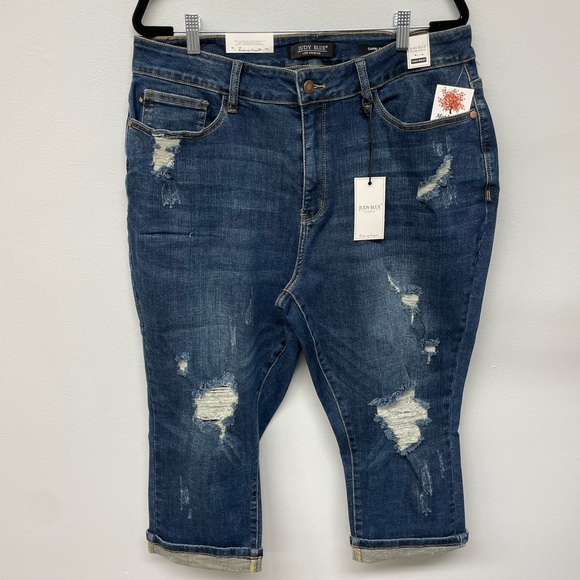 Judy Blue | Jeans | Judy Blue Distressed Capri | Poshmark